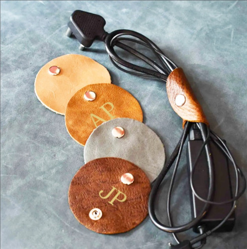 Personalised Leather Cable Organiser | Gifts By You