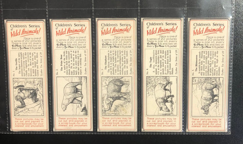 Typhoo Tea Wild Animals Package Issue Tea Cards | JSCards