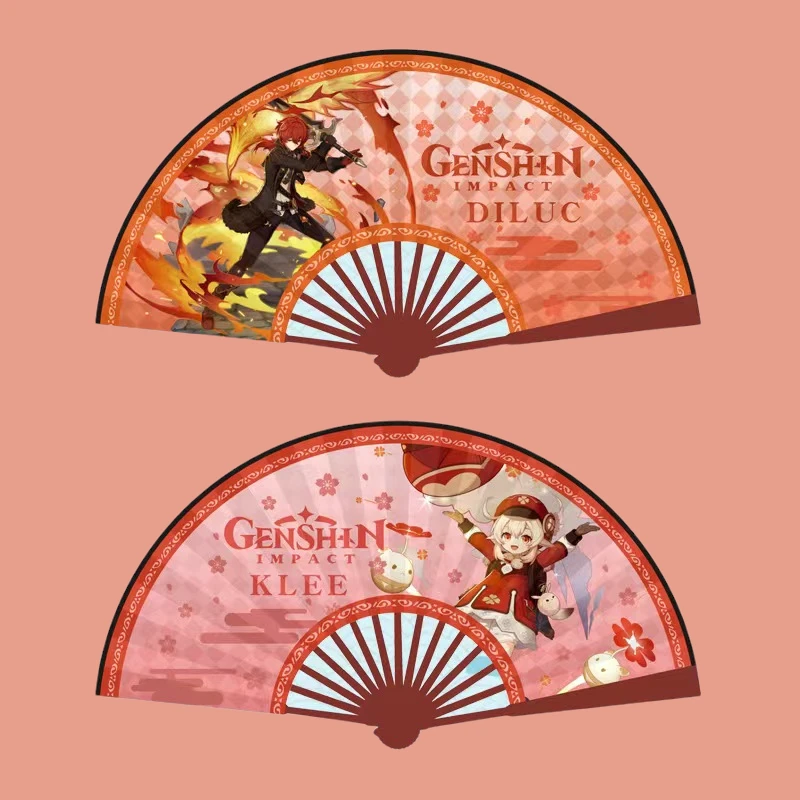Folding fan Naruto/One Piece/Demon Slayer/Genshin | animeworld.co.nz