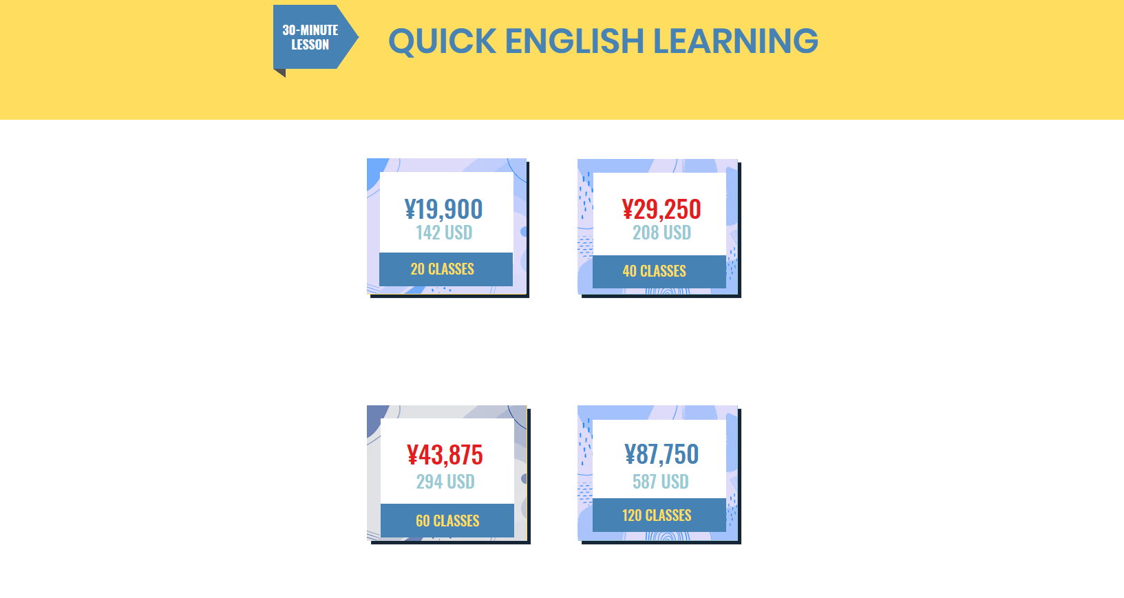 30-MINUTE CLASS PACKAGES | MarielleEnglishClass