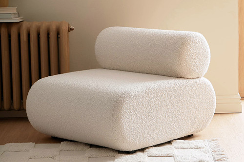 Lina Teddy Berjer Kırık Beyaz | Express Mobilya