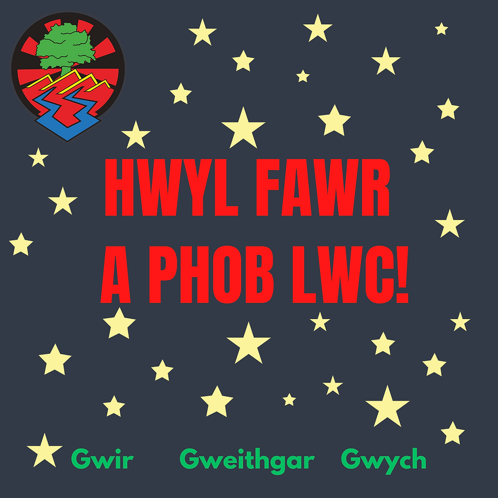 Hwyl fawr Bl11 a 13!