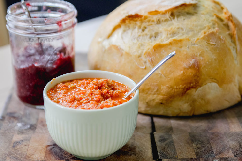 SAVORY & SWEET: 2 Vegan Bread Spreads | Cherry Chia Seed Jam | Roasted ...