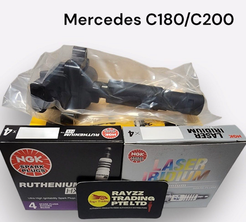 Mercedes c180 c200 W204//W207/W212 NGK ignition coil and spark plugs ...