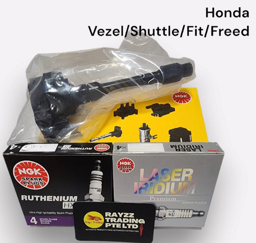 Honda shuttle/Vezel/fit gk/freed NGK ignition coil and spark plugs set ...