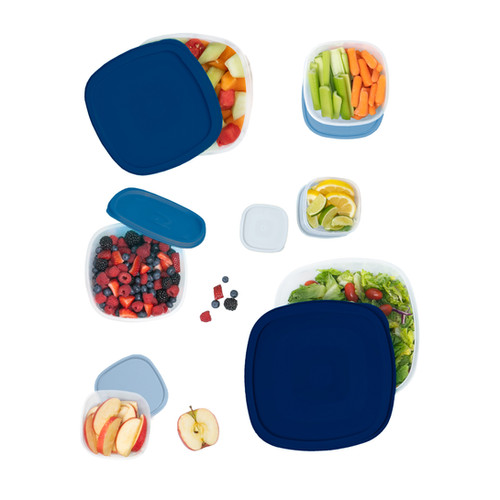 KOLORAE Storage Containers 14 Piece Set Square | blueoco