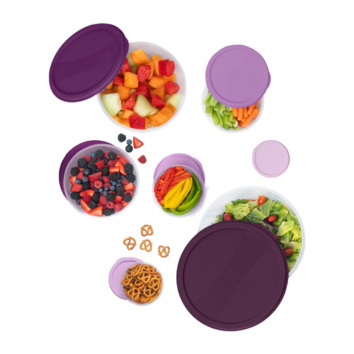 KOLORAE Storage Containers 14 Piece Set Round | blueoco