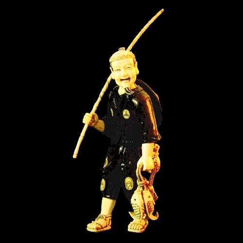 Japanese Ivory & Ebony Fisherman | America’s Artifacts
