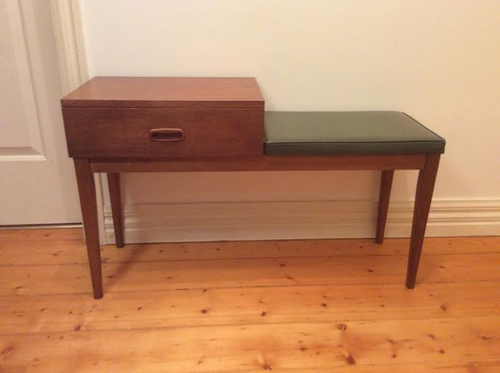 Mid Century Teak Telephone Table with Drawer. Circa 1960 | mrbeams