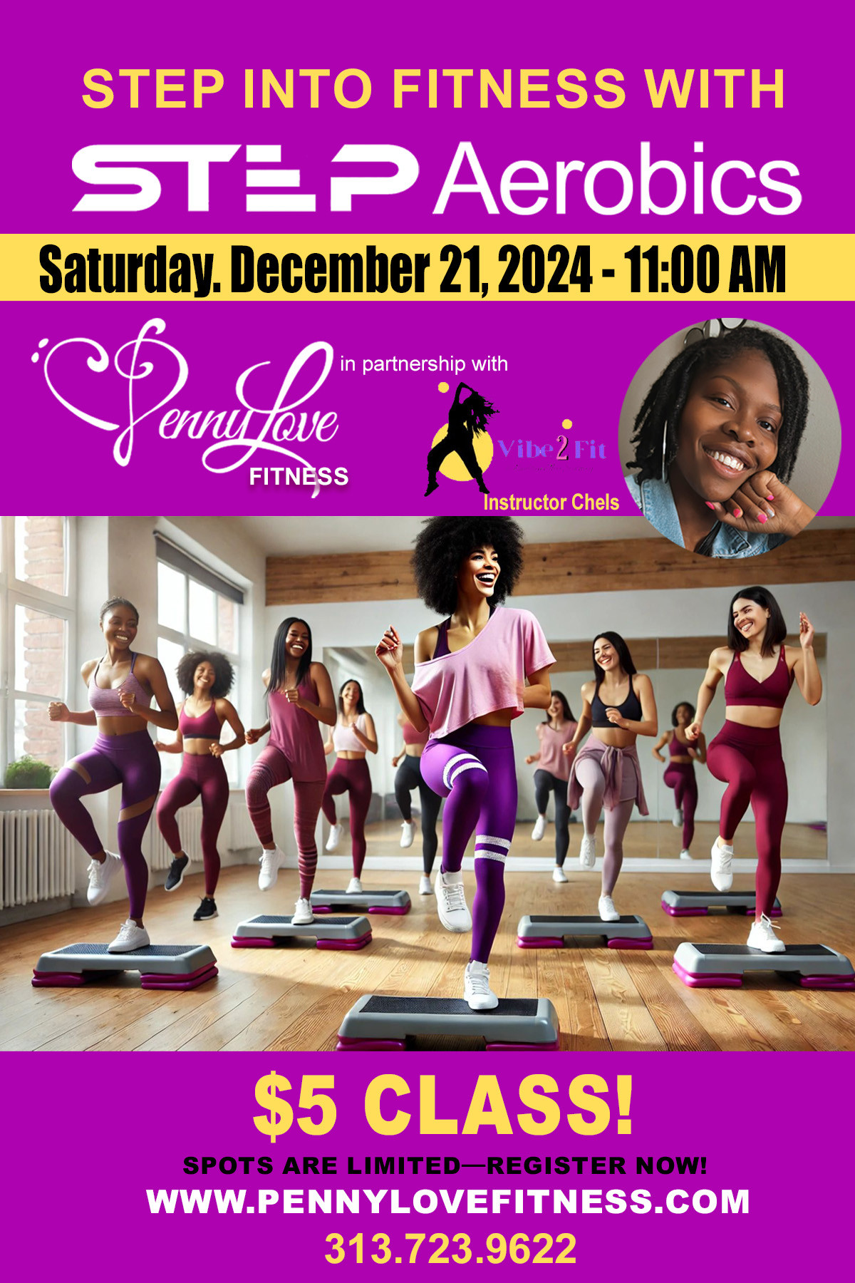 Penny Love Fitness Step Aerobics Class | Penny Love Fitness