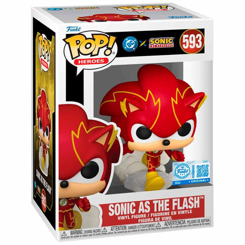 DC x Sonic The Hedgehog - Sonic as The Flash Funko POP! No. 593 ...