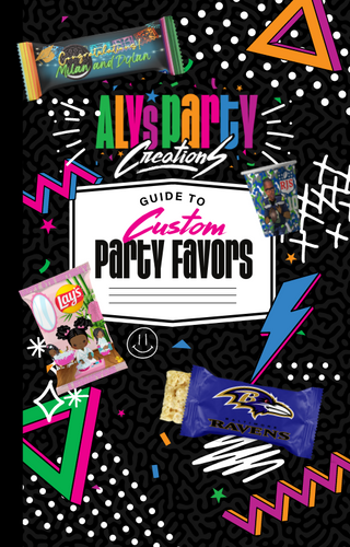 Aly's Party Creations Guide to Custom Party Favors | Alys Party Creations