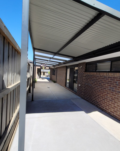 Polycarbonate - Colorbond Roof with Steel Frame Pergola Kit Starting ...