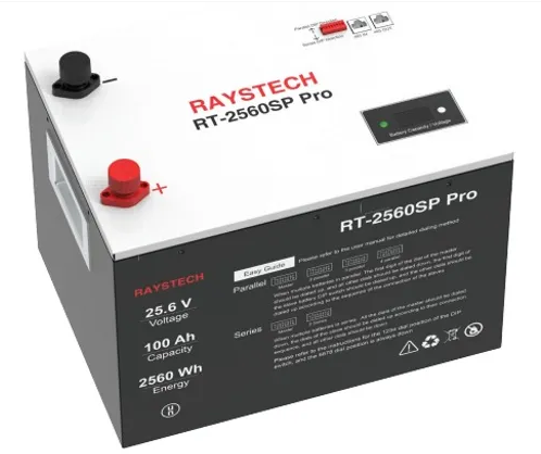 25.6V -100Ah- Raystech Lithium Battery | Tofaaenergies
