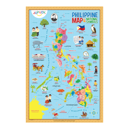 Philippine Map & National Symbols Poster | jclucaskids