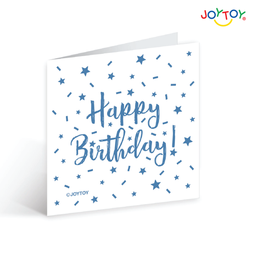 JOYTOY Birthday Metallic Blue Gift Cards 5pcs. Per Pack | jclucaskids