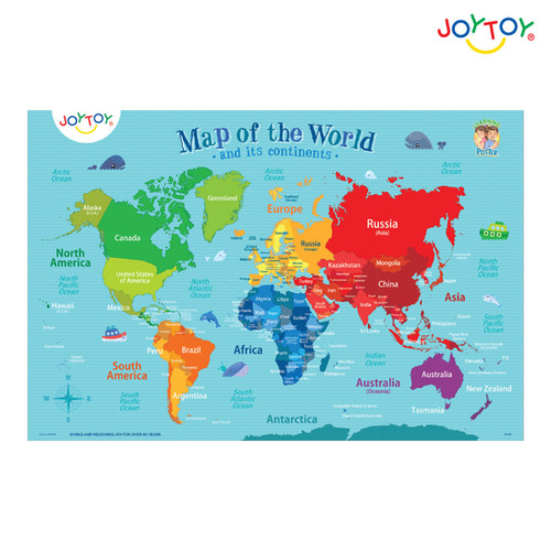 JOYTOY Map of the World Poster | jclucaskids