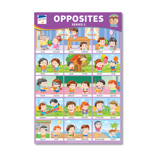 Opposites Poster - Series 2 | jclucaskids