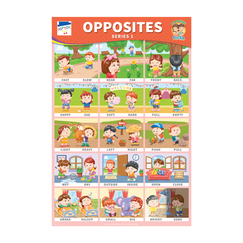 Opposites Poster - Series 1 | jclucaskids