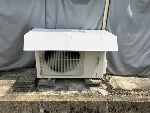 TMOMO エアコン室外機日除けカバー アルミ製ヒサシ有 タイプLー2 | TMOMO