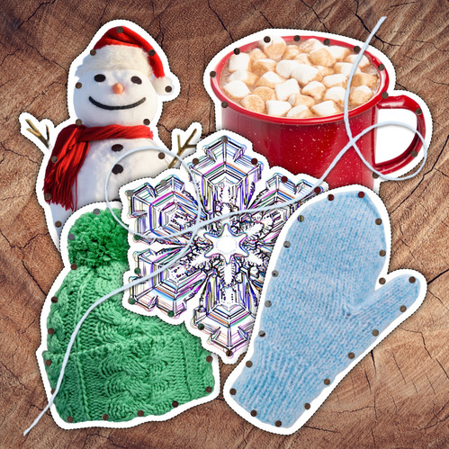 Winter Lacing Cards, Real Images | Little Spark Company