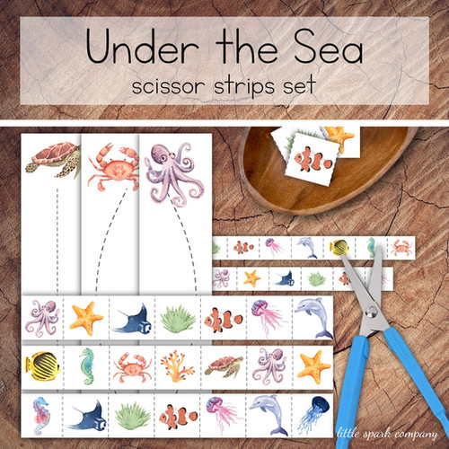 Under the Sea Scissor Strips Set | Little Spark Company