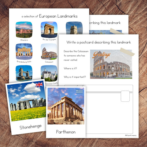 European Landmarks Pack | Little Spark Company