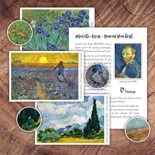 Vincent Van Gogh Art Card Set | Little Spark Company