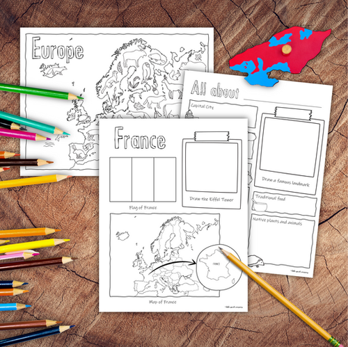 European Countries Research Pack with Bonus | Little Spark Company