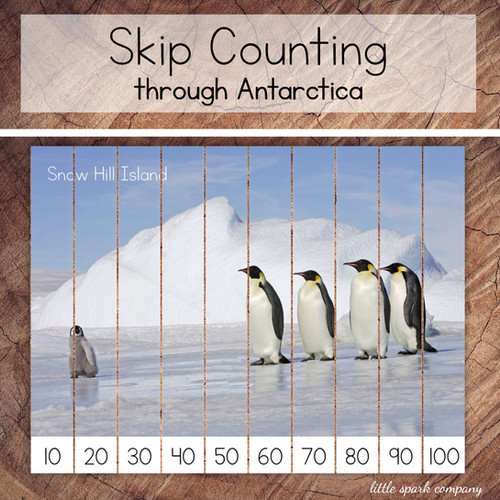 Skip Counting Through Antarctica | Little Spark Company