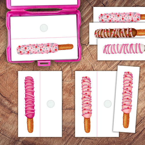 Valentine Pretzel Matching Cards | Little Spark Company