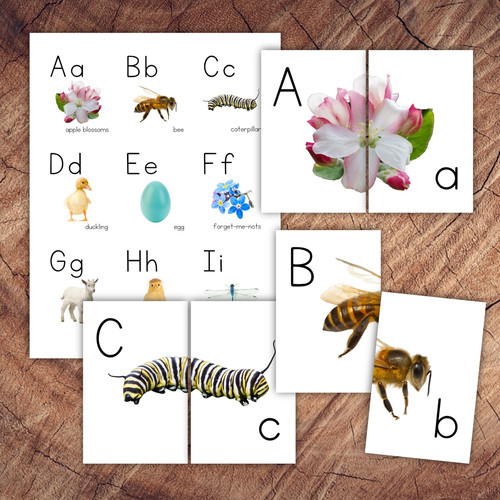 Spring Letter Match Puzzle Set | Little Spark Company