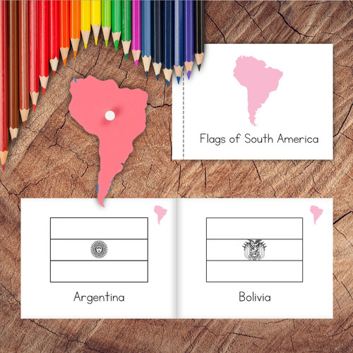 Flags of South America Booklet | Little Spark Company