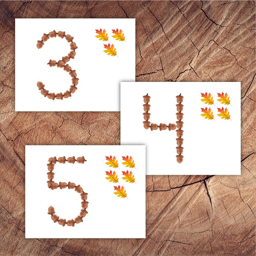 Acorn & Oak Number Posters (1-10) | Little Spark Company
