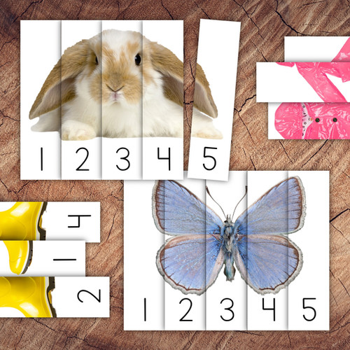 Spring Number Puzzles (1-5) | Little Spark Company
