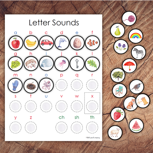 Letter Sounds Picture Matching Activity | Little Spark Company