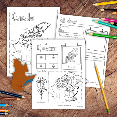 Canadian Provinces Research Pack | Little Spark Company