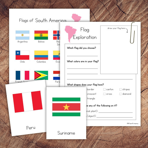 South American Flags Pack | Little Spark Company