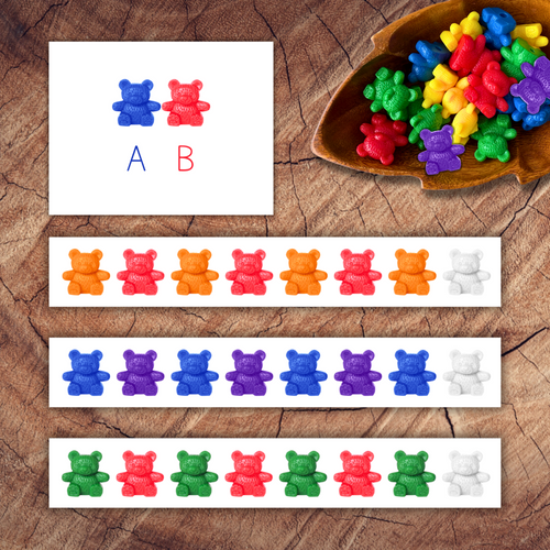 Teddy Bear Pattern Strips | Little Spark Company