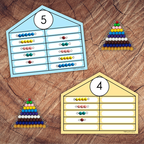 Montessori Bead Houses | Little Spark Company