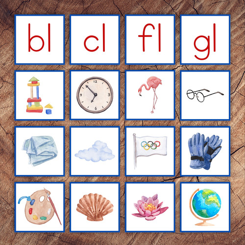Beginning Blends Picture Sorting Card Set | Little Spark Company