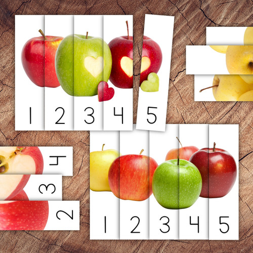 Apple Number Puzzles (1-5) | Little Spark Company