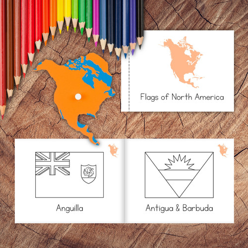 Flags of North America Booklet | Little Spark Company