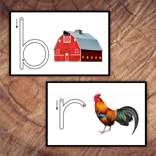 Farm Lowercase Printing Primer Cards | Little Spark Company