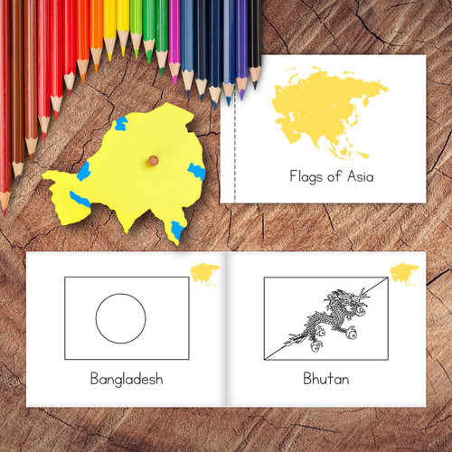 Flags of Asia Booklet | Little Spark Company