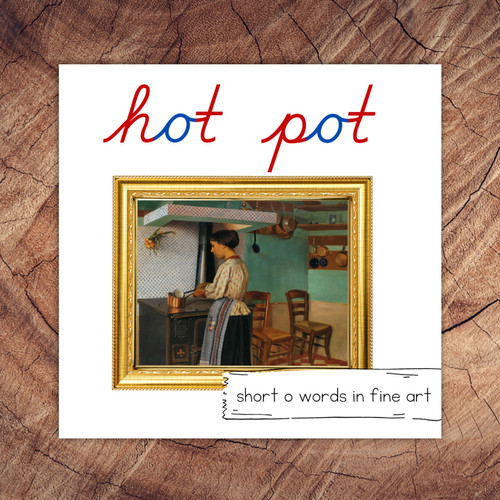 Pink Series Short O CVC Words in Art Book, CURSIVE Edition | Little ...