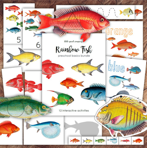 Rainbow Fish Preschool Basics Bundle | Little Spark Company