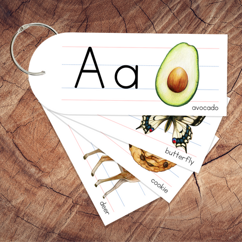 Alphabet Cards Flip Book DIY | Little Spark Company