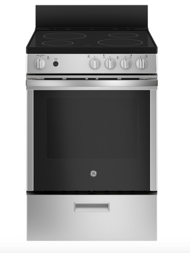 24" Free-Standing/Slide-in Front Control Range with Steam Clean and ...