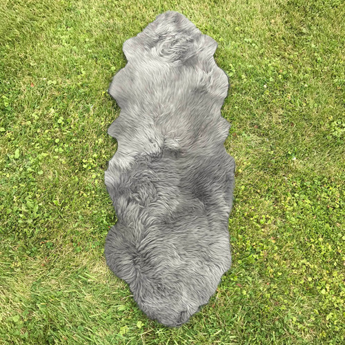 Australian Sheepskin Double Platinum 2'x6' | Chesterfield Leather